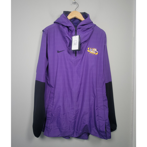 Nike | Jackets & Coats | Nike Lsu Tigers Mens L 4 Zip Hooded ...